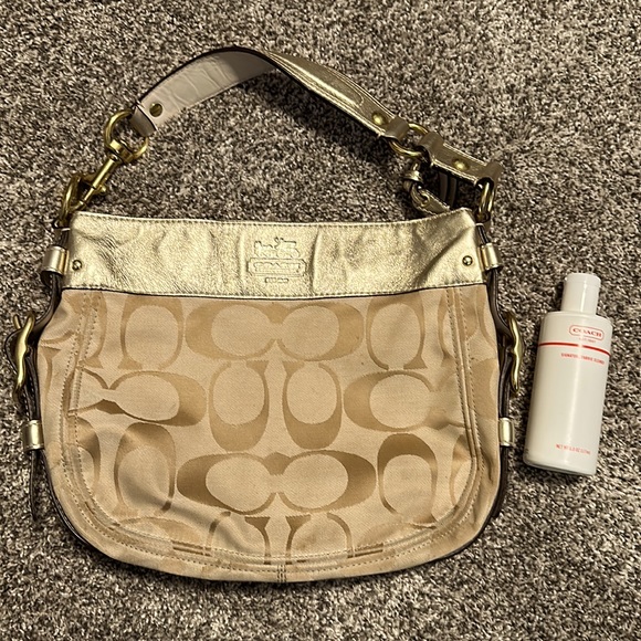 Coach | Bags | Coach Zoe Signature Tangold Handbag | Poshmark